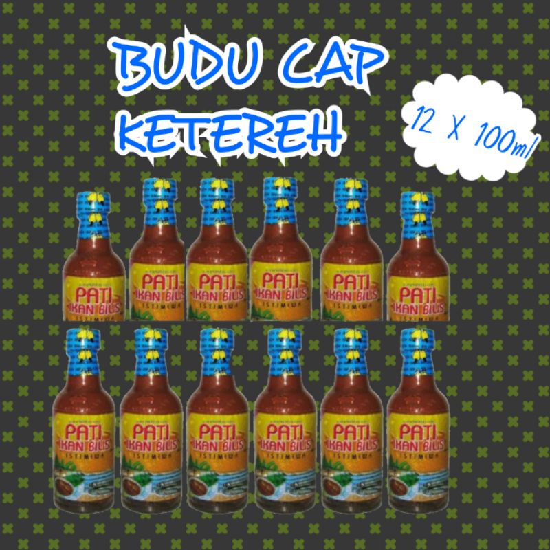 BUDU CAP KETEREH KELATE ( 12pcs X 100ml ) | Shopee Malaysia
