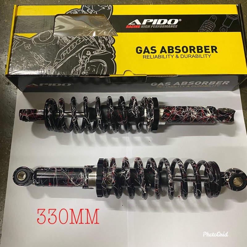 ABSORBER GAS APIDO ABSORBER ADJUSTABLE 330MM WAVE100 EX5 WAVE110 125 ...