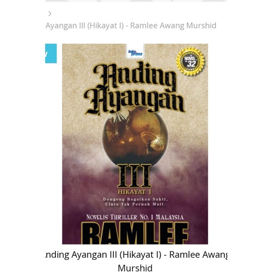 🔥Ready Stock🔥Anding Ayangan 3 (Hikayat 1) | Shopee Malaysia