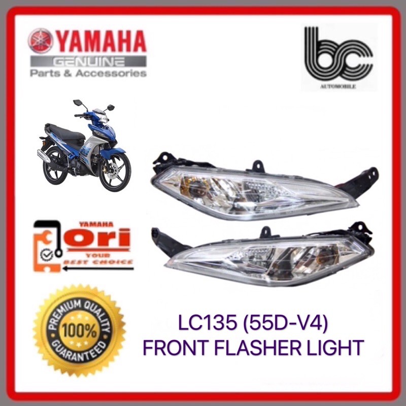 YAMAHA LC135 FRONT FLASHER LIGHT ORIGINAL (55D) / SIGNAL DEPAN / LAMPU SYARAT DEPAN / 135 LC V4 ...