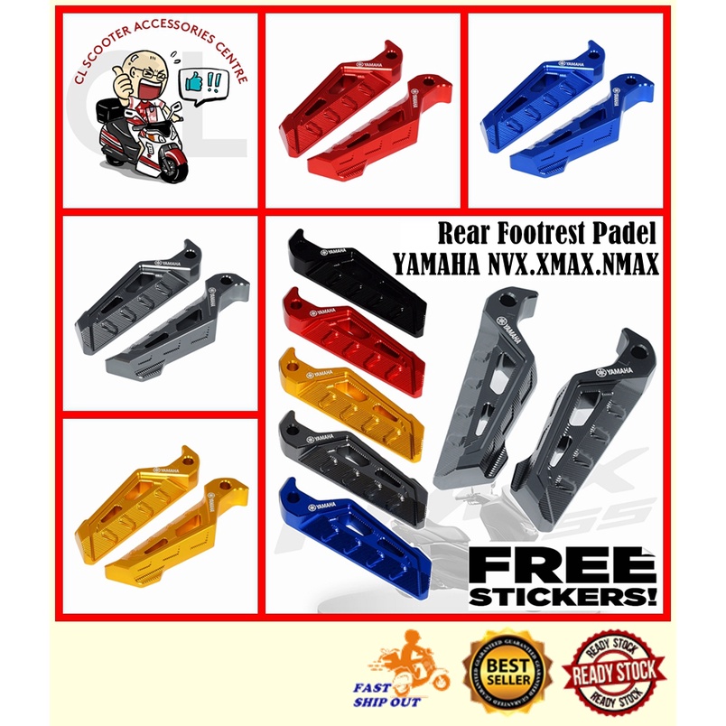 YAMAHA Rear Footrest YAMAHA NVX XMAX NMAX Ego Avantiz Pemijak Belakang ...