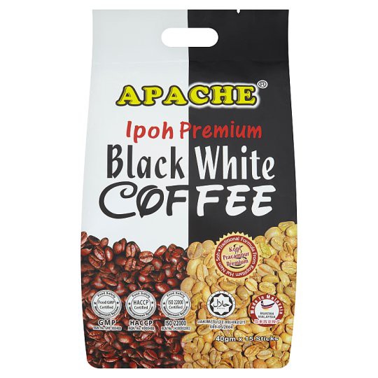 Apache Ipoh Premium Black White Coffee 15 Sticks x 40g (600g) | Shopee ...