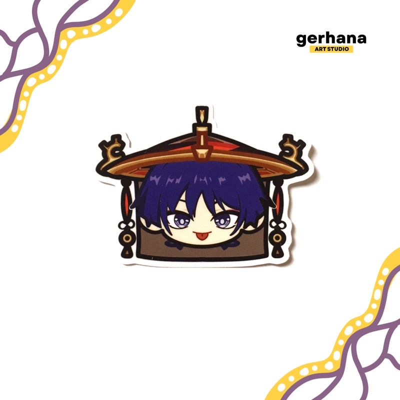 Genshin Impact Chibi Sticker | Kazuha Chongyun Scaramouche Xiao Venti ...