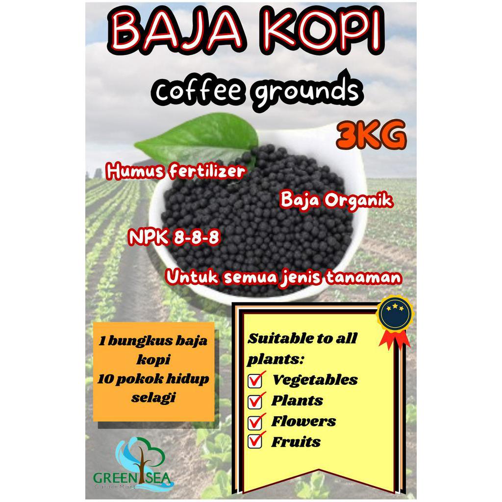 GHZ - 3KG Baja Kopi Coffee Grounds Compound Fertilizer Organic Natural ...