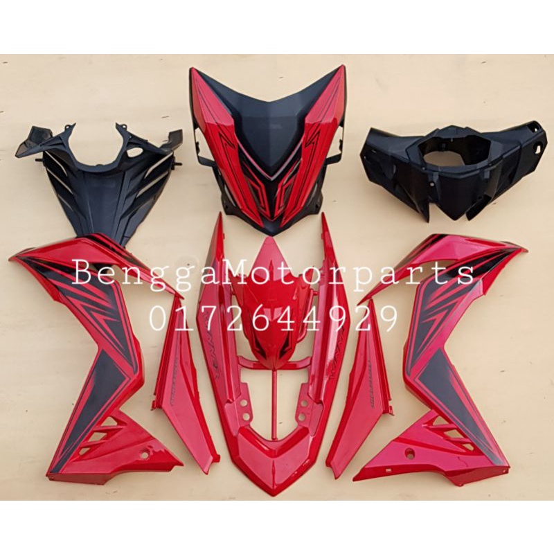 Rs150 V1&V2 Cover Set Custom Merah | Shopee Malaysia