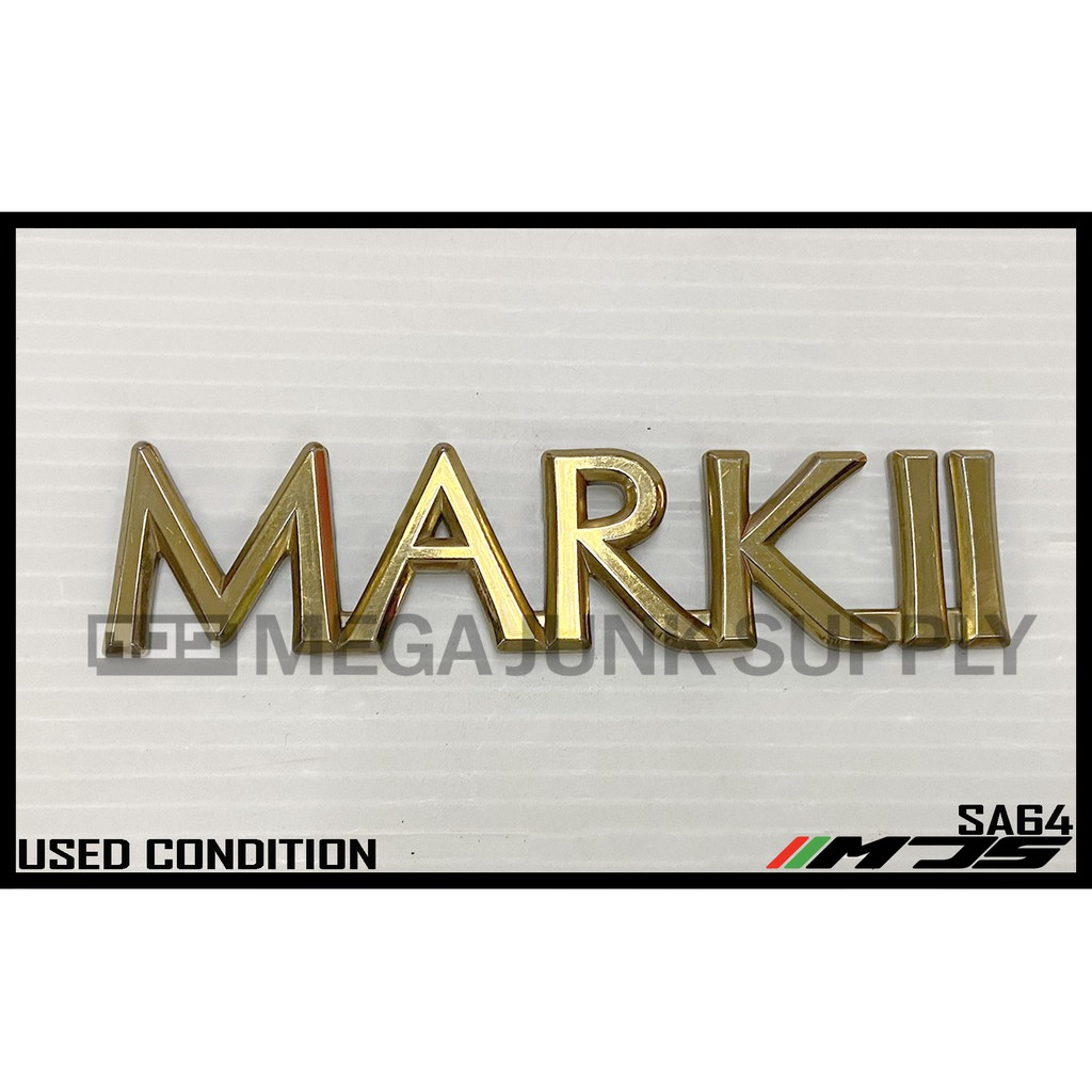 (USED) Toyota Mark II (12cm x 2.8cm) Original JDM Japan Car Rear Back ...