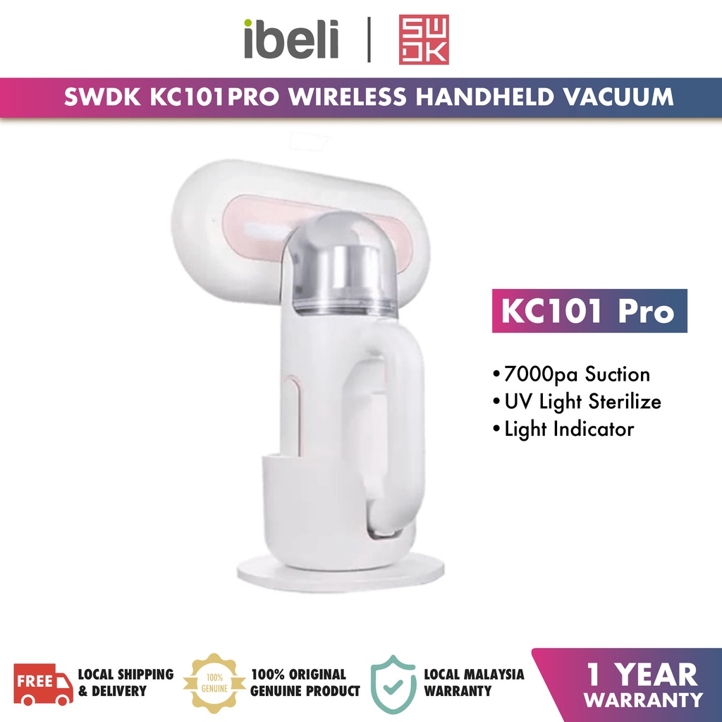 SWDK KC101 Pro Wireless Handheld Dust Mite Vacuum Cleaner | Shopee Malaysia