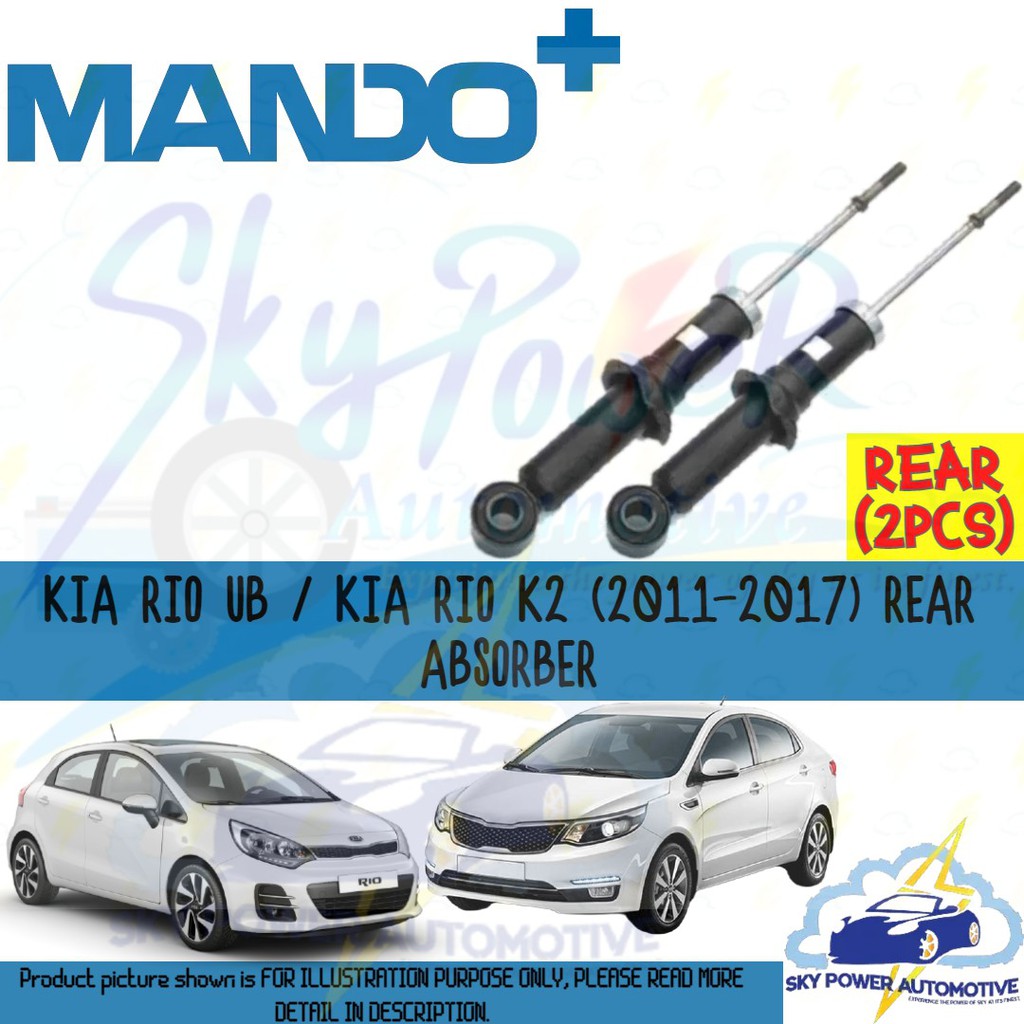 KIA RIO UB / KIA RIO K2 (2011-2017) 100% ORIGINAL (KOREA BRAND IMPORTED ...