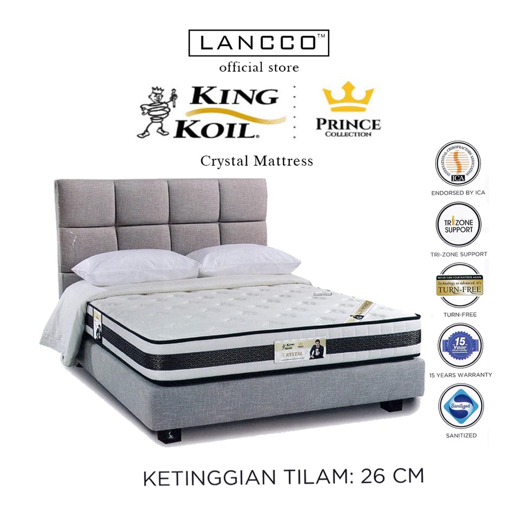 LANCCO NEW 2022 King Koil Mattress Prince Collection Crystal - Queen/King/Super Single [ msg for ...