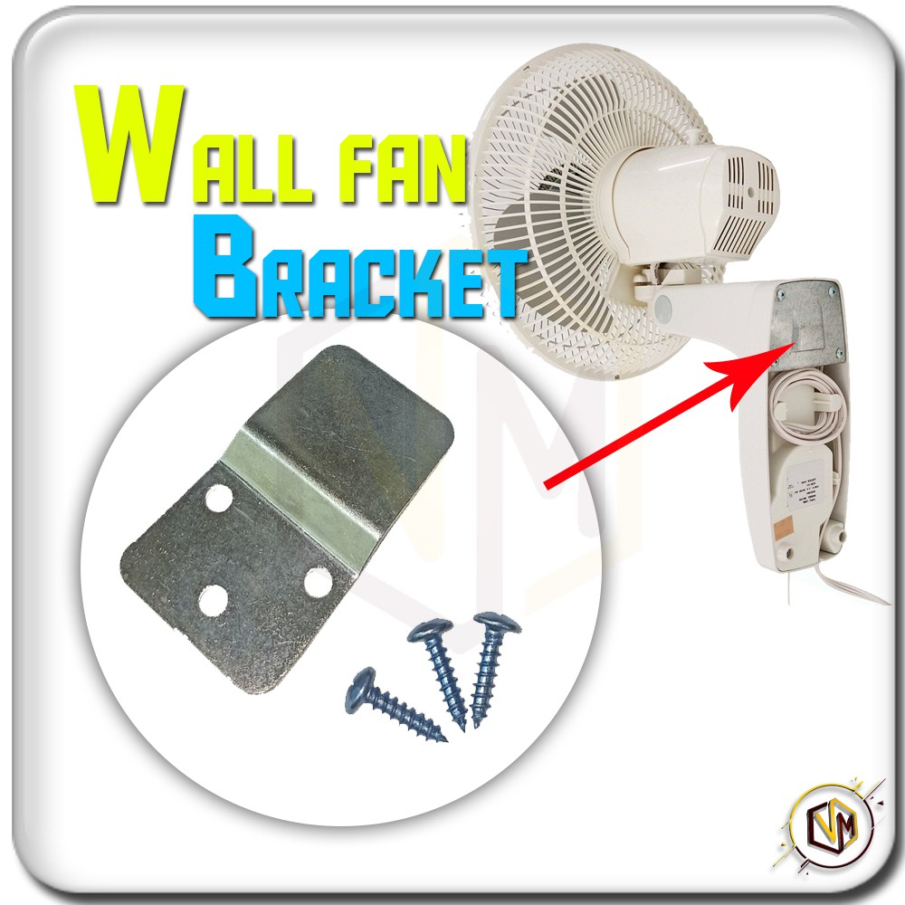 Set Screw Wall Fan Mount Bracket Replacement Breket Skru Braket Besi ...