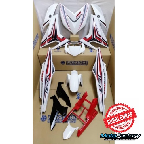 (READY) YAMAHA Y15ZR Y15ZR V1/V2 COVER SET JUPITER MX150 WHITE #TANAM ...