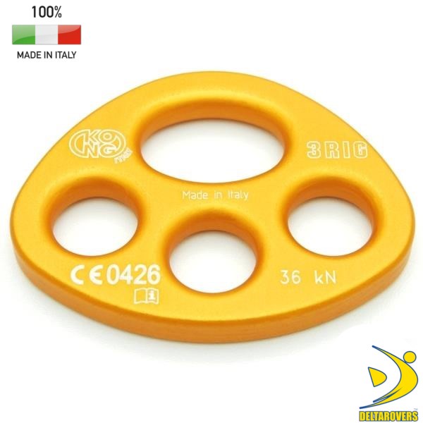 KONG 3RIG ANCHORAGE PLATE | with 3 HOLES Climbing Rescue Rappel Safety ...