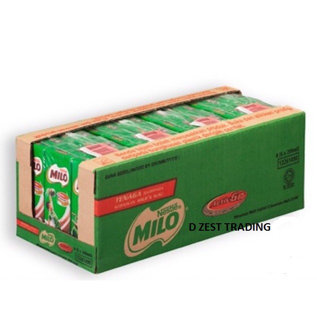 Nestle Milo Kotak 6 x 200ml / Milo Mini 4 x 125ml | Shopee Malaysia