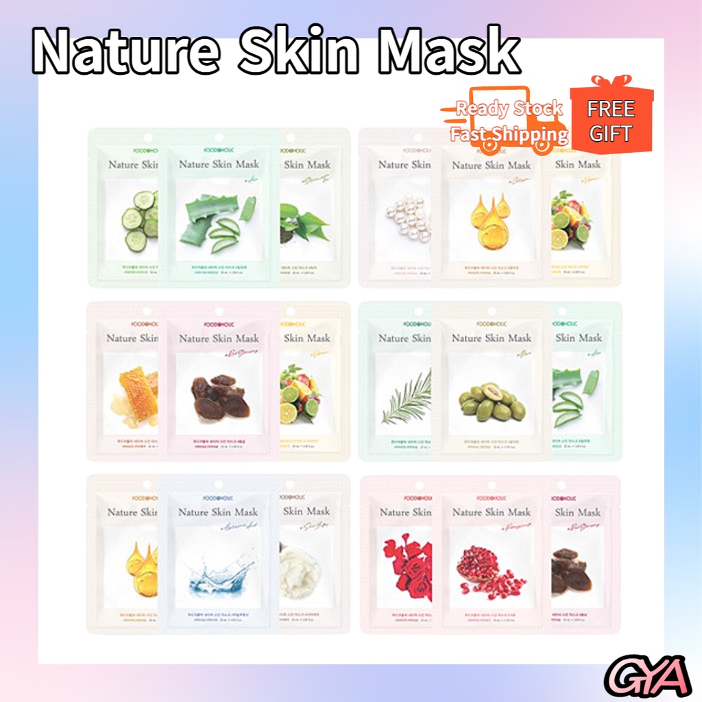 [Foodaholic][1EA] Nature Skin Korea Moisture Facial Essential Sheet ...
