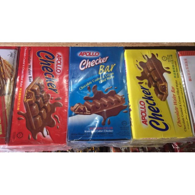 Apollo Checker Chocolate Wafer Bar | Shopee Malaysia