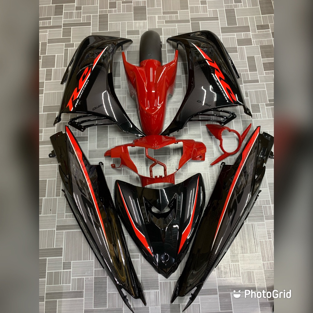 LC V4/V6 BLACK EXCITER RC RED STICKER TANAM | Shopee Malaysia