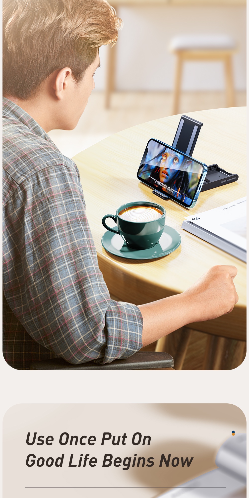 Essager Foldable Desktop Stand Triple Protection Multi-Gear Adjustment ...