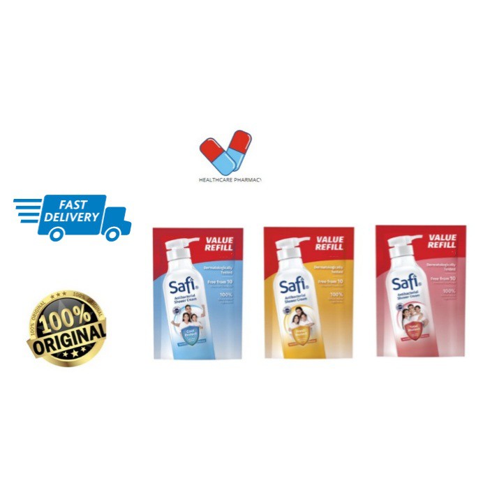 SAFI ANTIBACTERIAL SHOWER CREAM 450G (TOTAL PROTECT/FRESH PROTECT/COOL ...