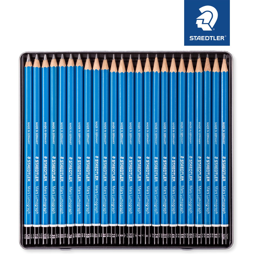 Staedtler Mars Lumograph Pencil 100 (All 24 Shades) | Shopee Malaysia