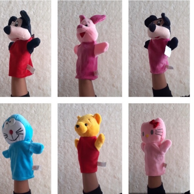 Dreamtoys96 Character Hand Puppets hello kitty pooh doraemon minnie ...