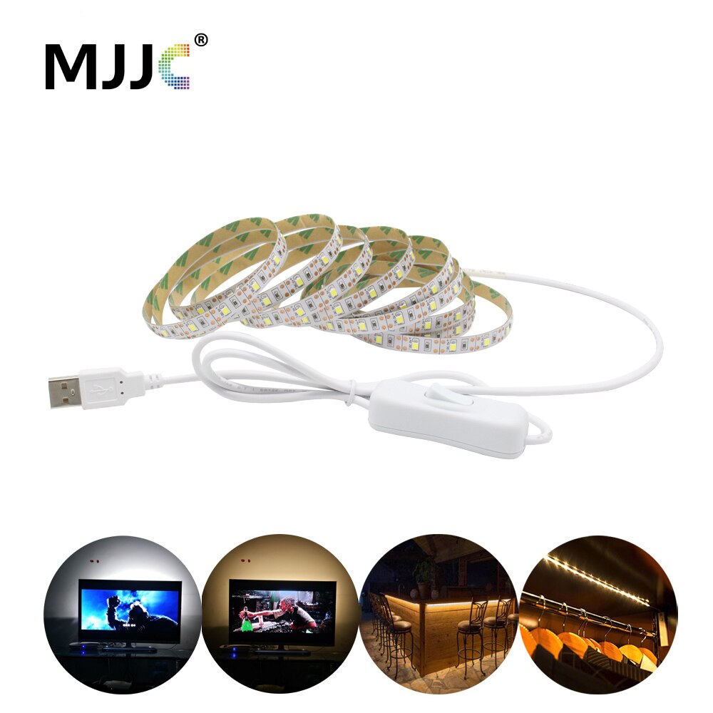 USB LED Strip Waterproof SMD 2835 5V Tria LED USB TV Light 1M 2M 3M 4M ...