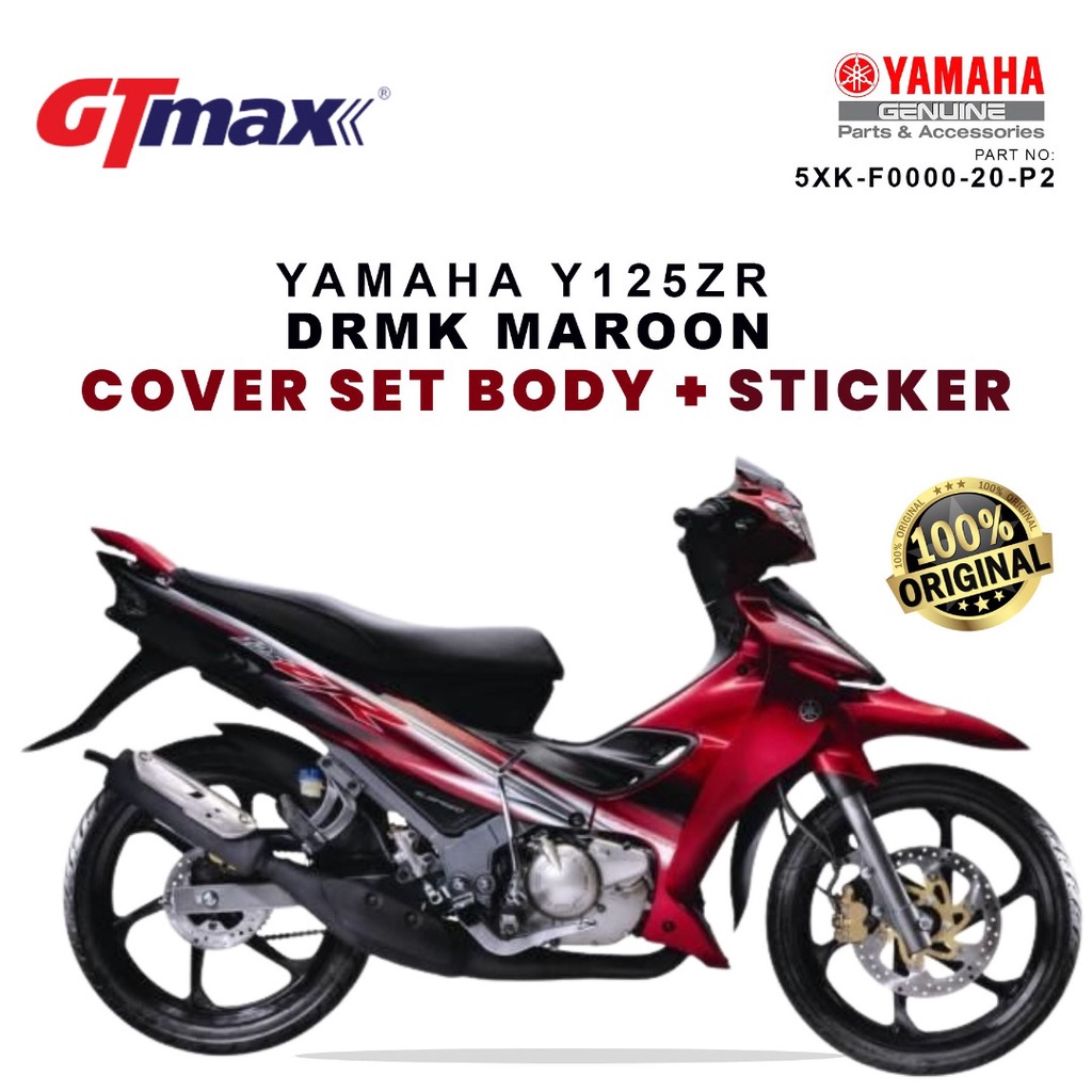 [ Original 100% HLY Yamaha Y125 ZR Body Sticker Complete Set ] Y125 ZR ...