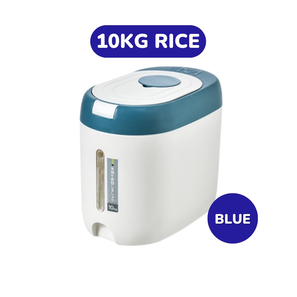 READY STOCK🇲🇾 【5kg / 10kg】 Rice Box Airtight Rice Grain Bucket Storage ...