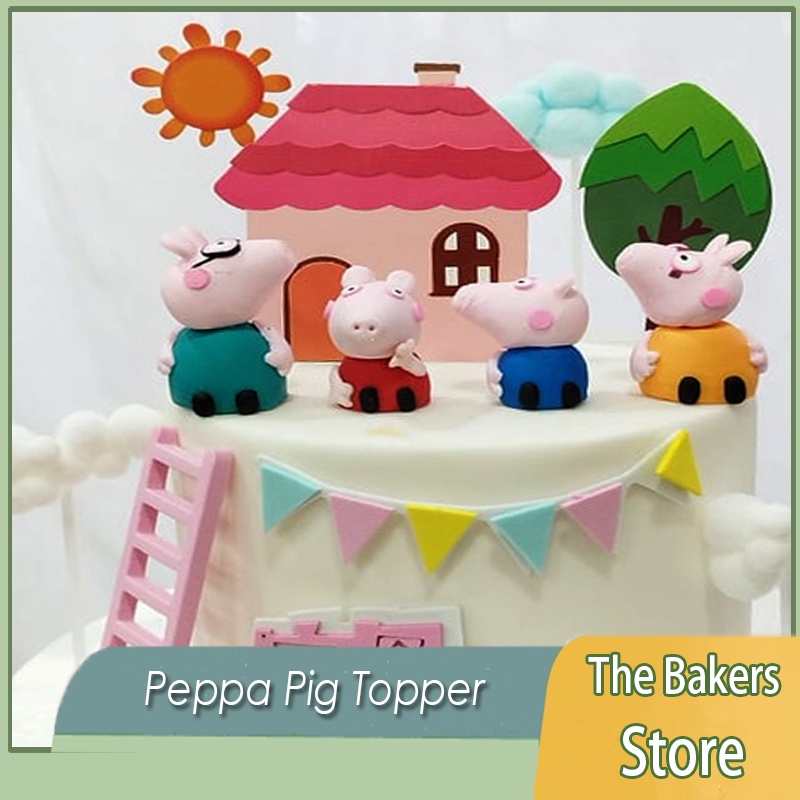 Peppa Pig cute figurine cake topper / party / event decoration ...