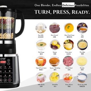 New ChefMate Heavy Duty Smart Cooking Blender 12 Functions Meat Grinder ...