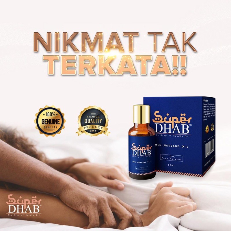 [READY STOCK] ️SUPER DHAB ORIGINAL ️MINYAK URUT LELAKI ️MINYAK NO 1 MALAYSIA ️LULUS KKM ️MINYAK ...