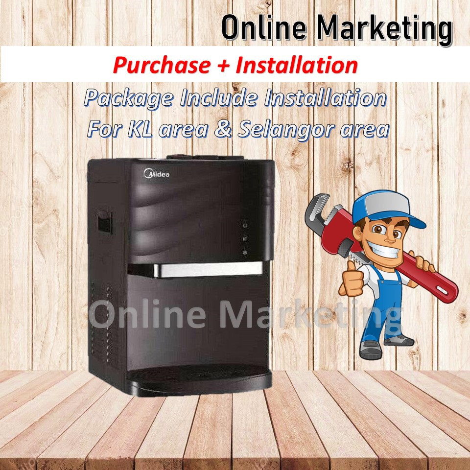 Midea Alkaline Water Dispenser Hot Normal Cold Model: 1631 With 4 Halal ...