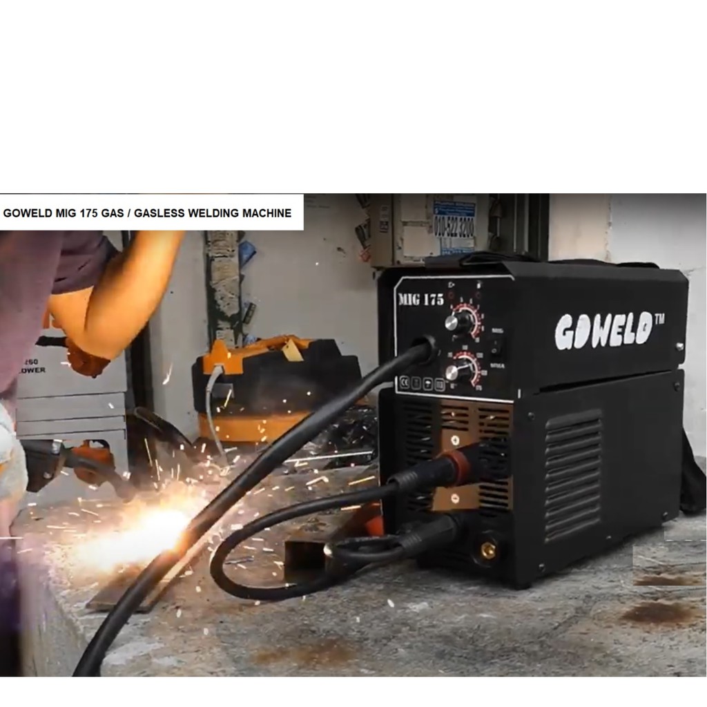 GOWELD MIG 175 3-IN-1 GASLESS INVERTER WELDING MACHINE (GAS, GASLESS ...