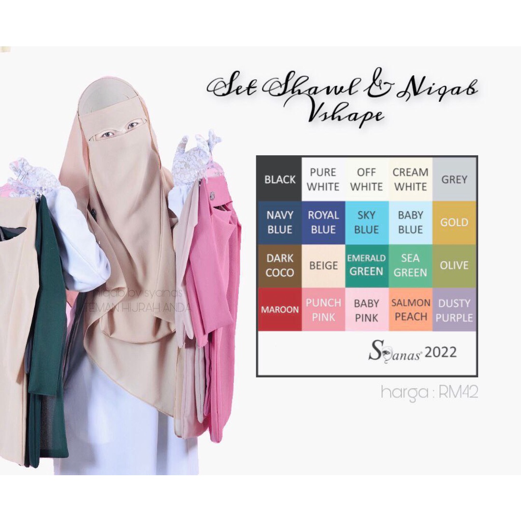 SET SHAWL BY SYANAS. | Shopee Malaysia