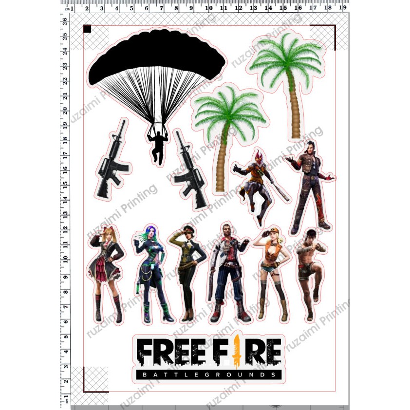Free Fire Cake Topper 004 | Shopee Malaysia