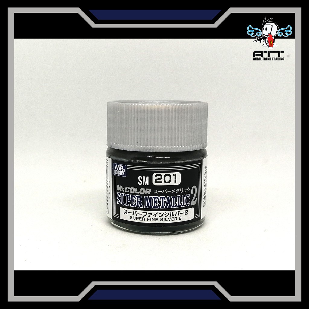 MR.COLOR SM201 SUPER FINE SILVER 2 10ML MR.HOBBY (Gunpla Gundam Paint ...
