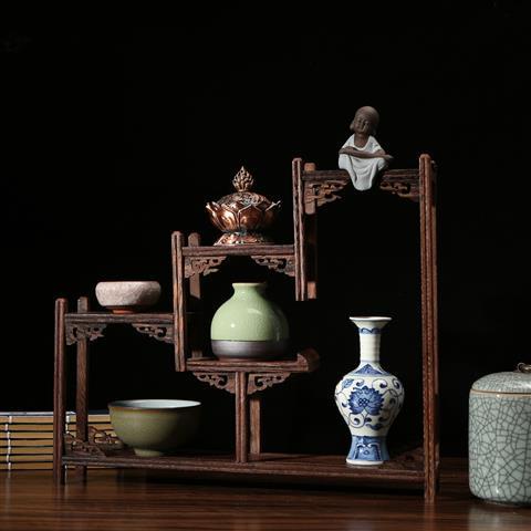 Door Frame Antique Shelf Chinese Style Small Duobao Shelf Solid Wood ...