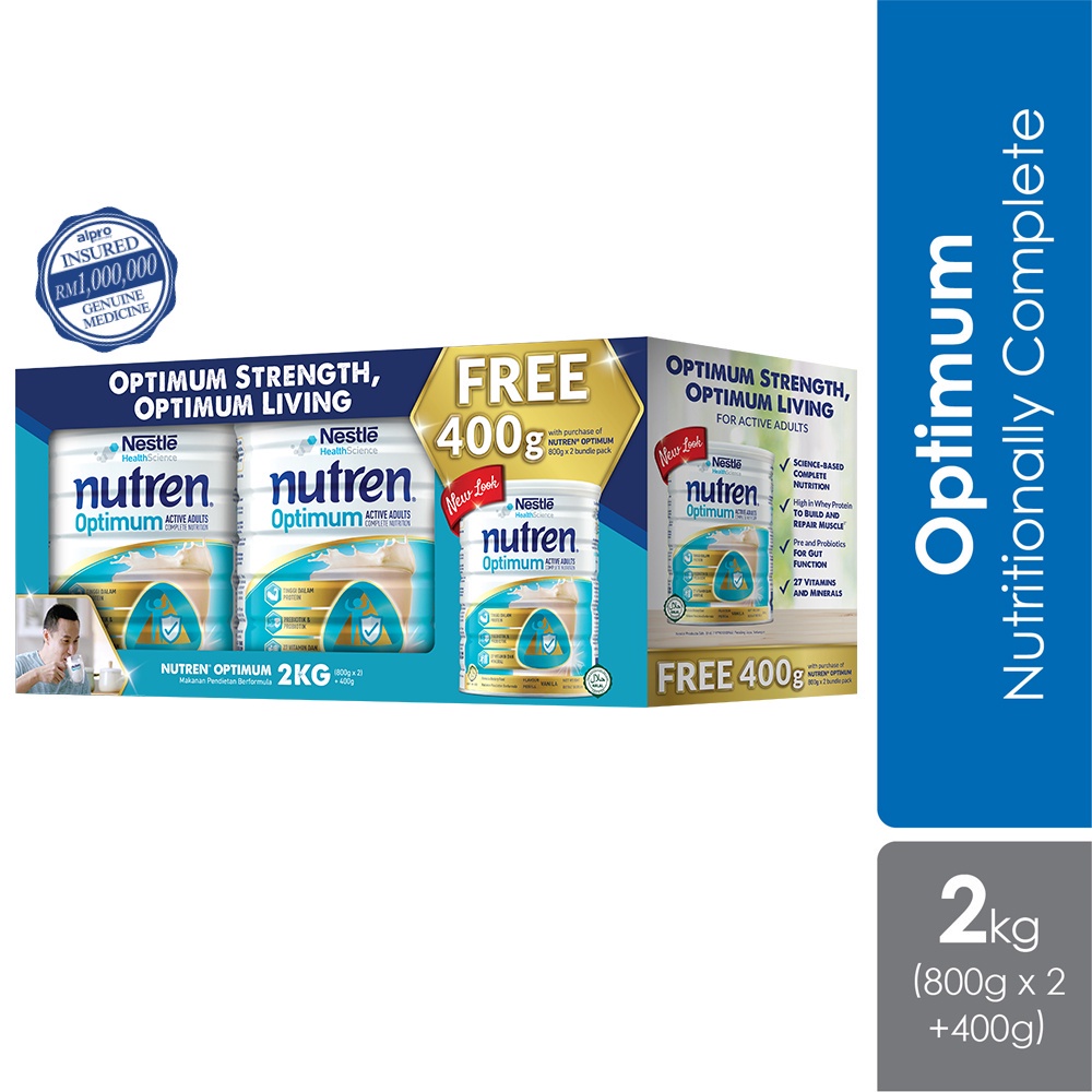 Nestle Nutren Optimum (800g x 2) [Free 400g] | Shopee Malaysia