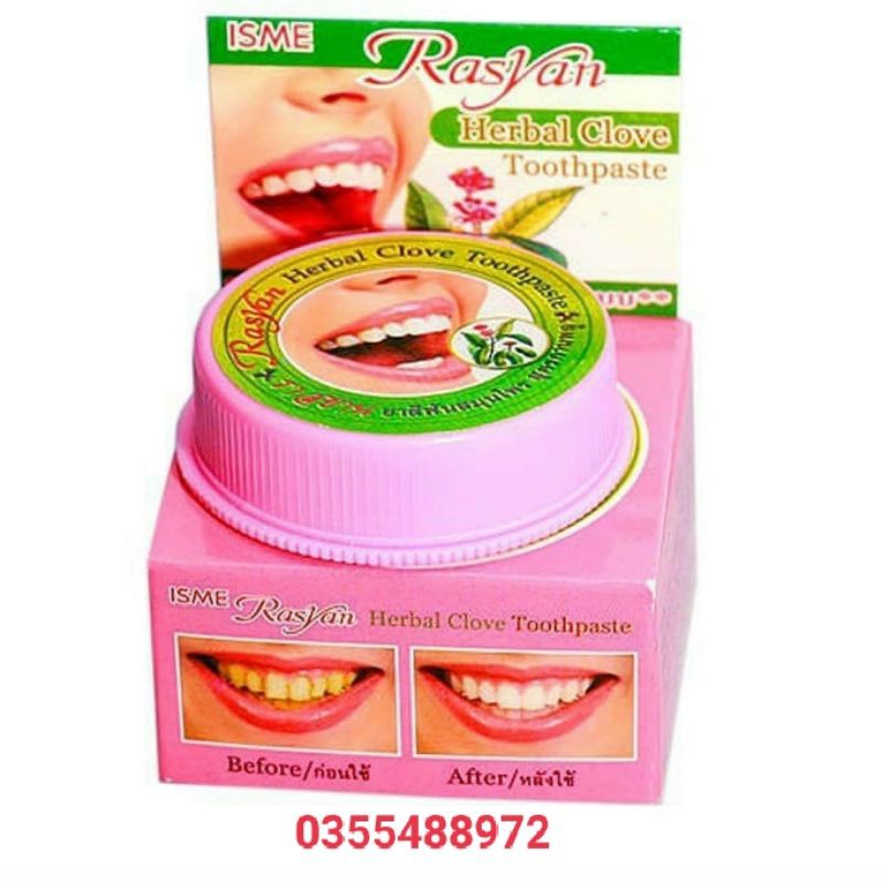 Rasyan tooth whitening toothpaste 25G - Thailand | Shopee Malaysia