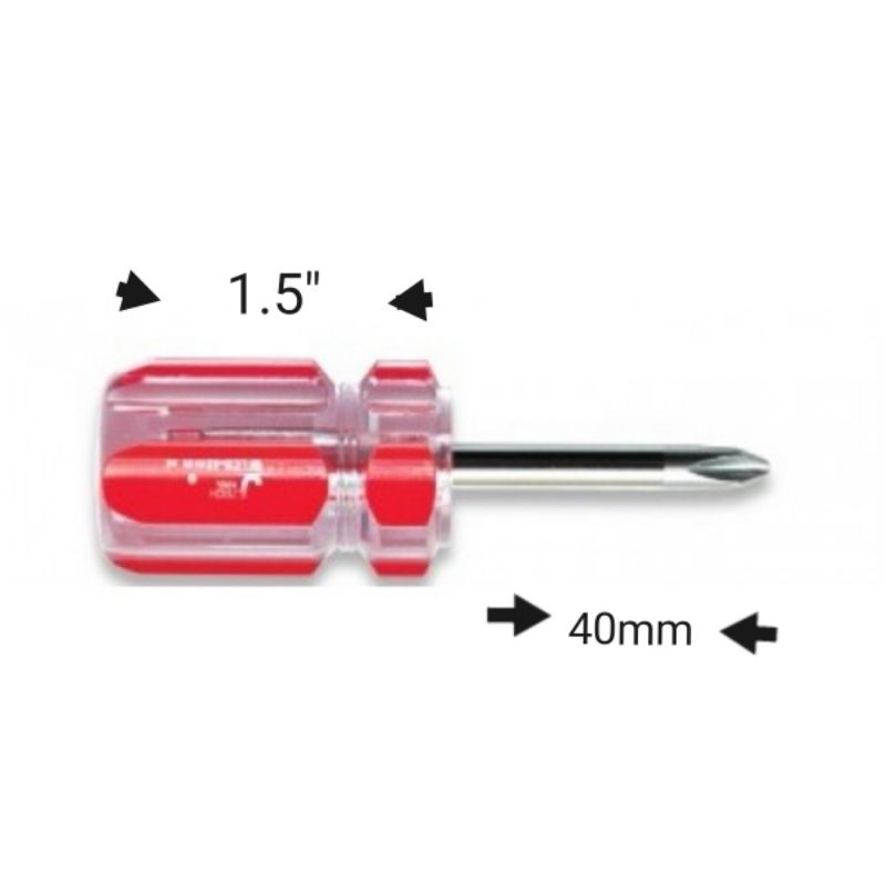 2 Types @ [JeTech] Stubby Screwdriver Big Handle (+/-) (Short) 💥💯 ...