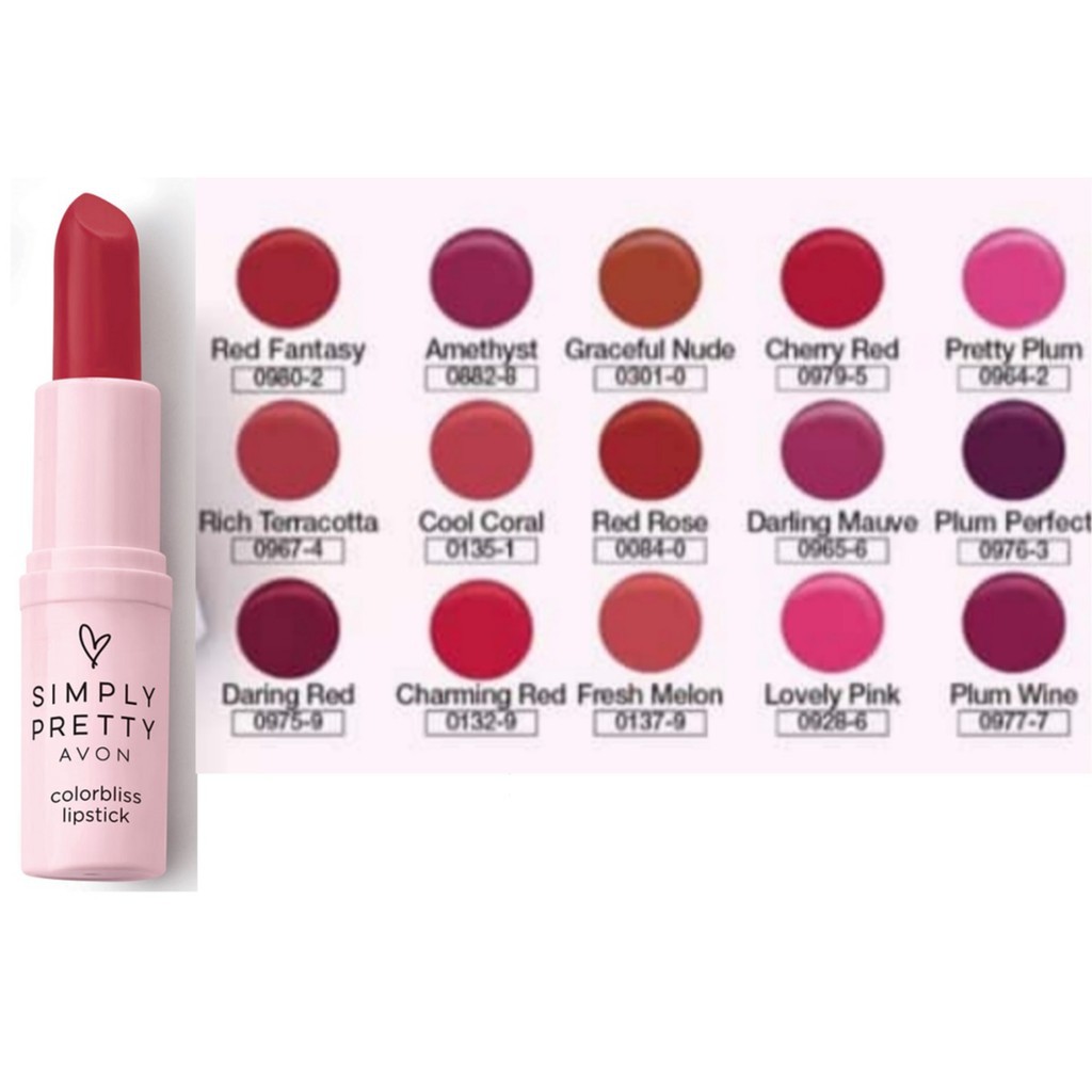 AVON SIMPLY PRETTY COLORBLISS LIPSTICK 4g | Shopee Malaysia