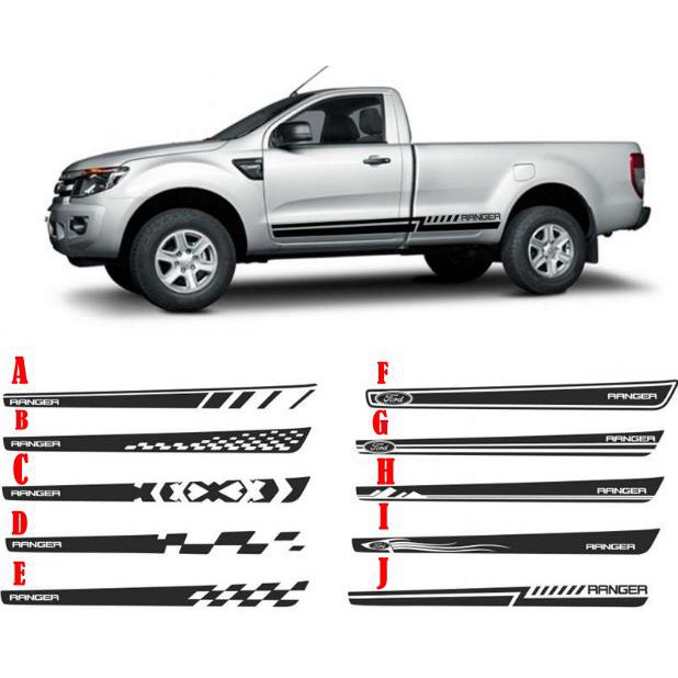 FORD RANGER SIDE BODY STICKER ( 1 SET ) | Shopee Malaysia