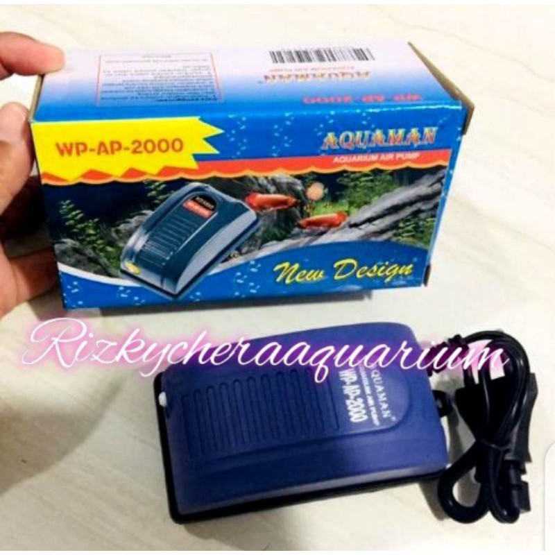 Aquaman WP-AP-2000 Output 1 hole aquarium aerator air pump | Shopee ...