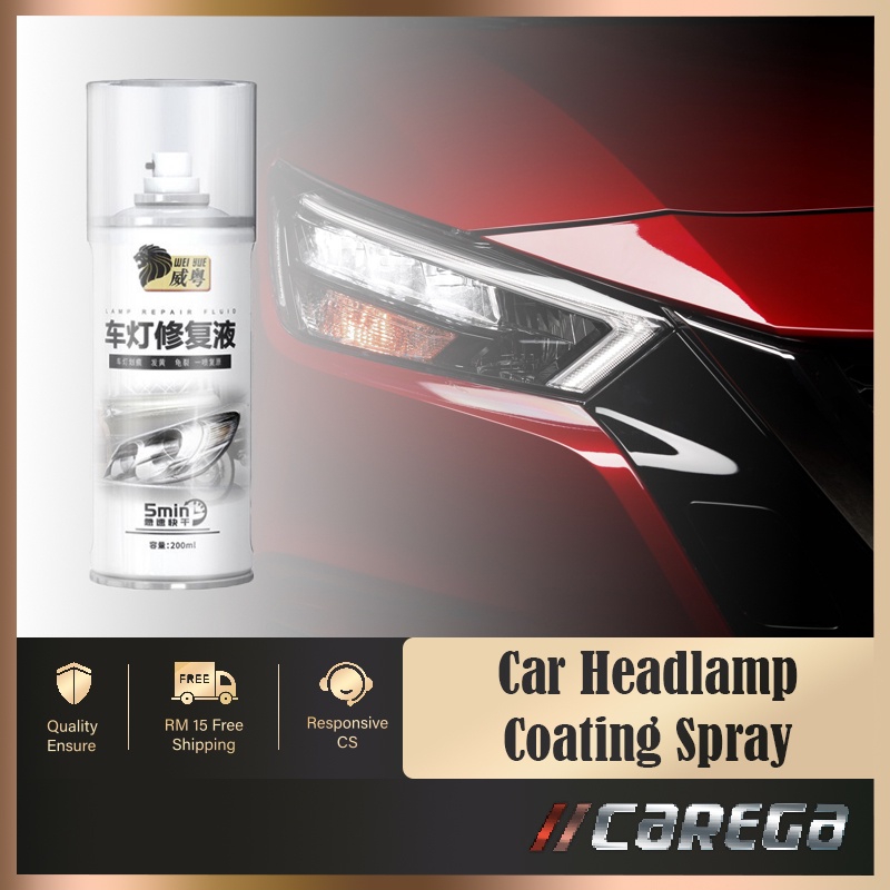 200ML CAR HEADLIGHT POLISH Lamp Restoration Fluid and Refurbish Len ...