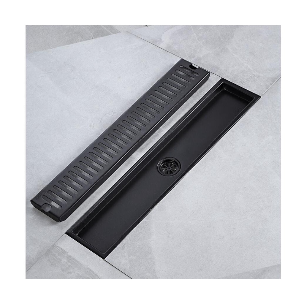 Rectangular Linear Shower Floor Drain ,Capsule Pattern Grate Stainless ...