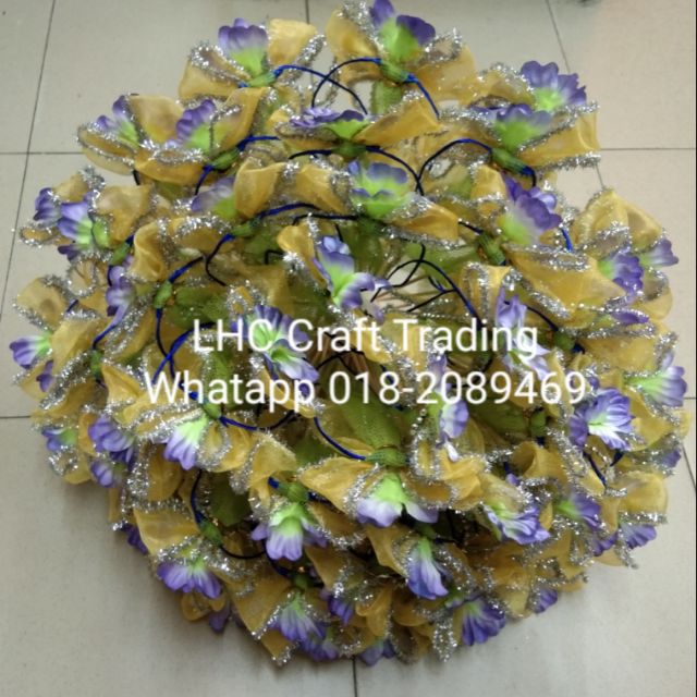 Bunga telur riben manik rantai 50pcs | Shopee Malaysia