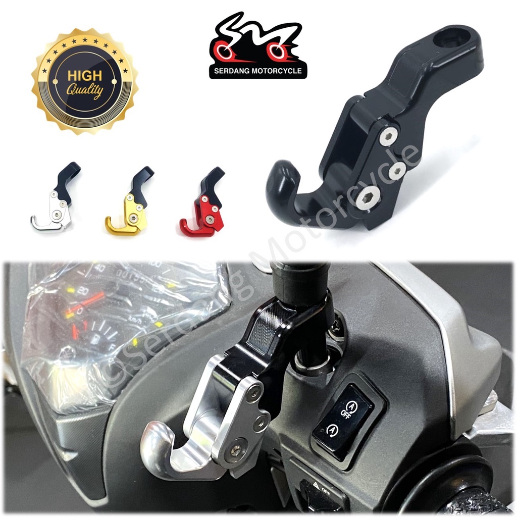 Premium Hook Hanger XMAX NMAX Pencangkuk Gantungan Barang Gantung Topi ...