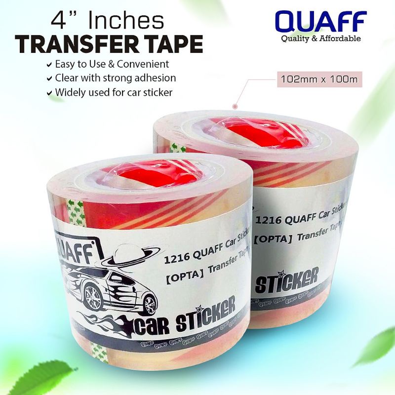 QUAFF TRANSFER TAPE 4INCHES x 50METERS | Shopee Malaysia