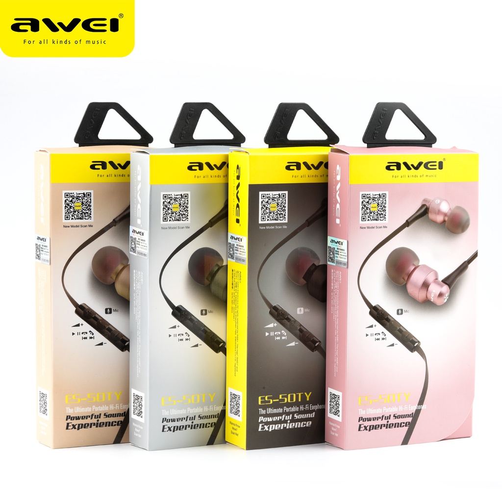 AWEI ES-50TY POWERFUL SOUND EXPERIENCE (GOLD) | Shopee Malaysia