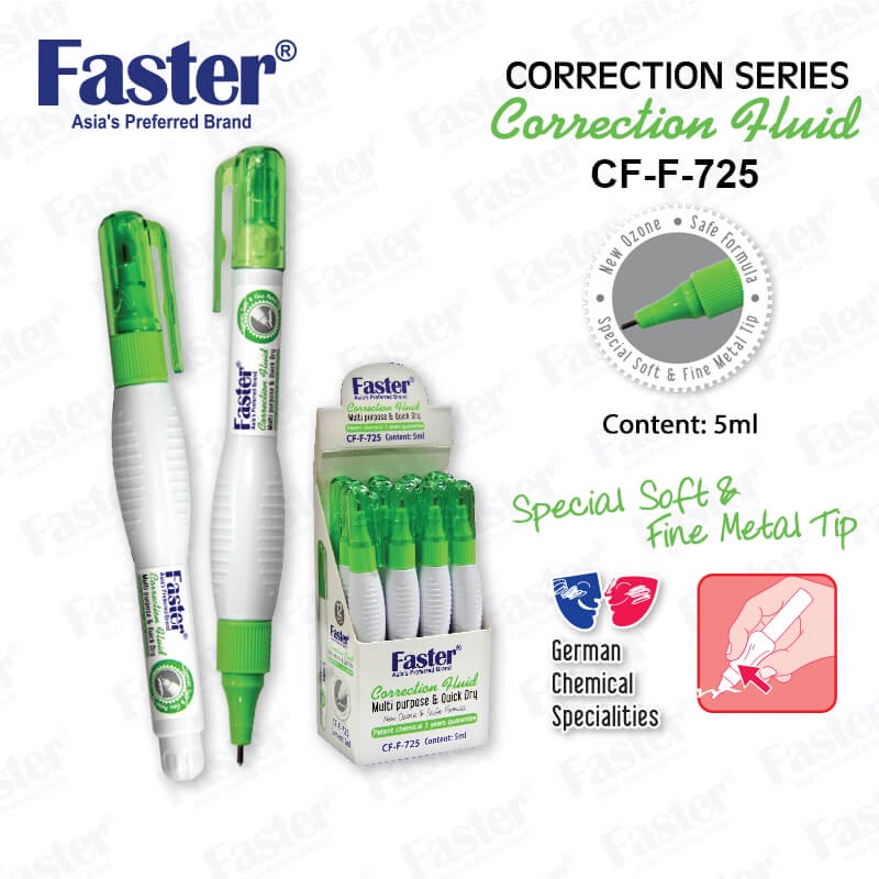 Faster Correction Fluid/Pen CF-F-727(7ml) 1pcs | Shopee Malaysia