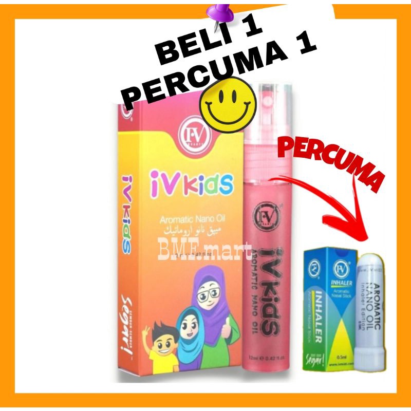 (NEW SIZE) iv Kids 12ml / ivkids 12ml / Minyak kembung Baby / selsema ...